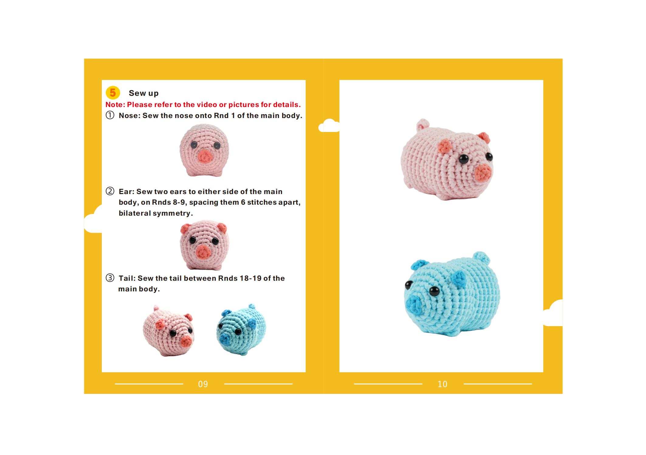 Crochet Kit|Two Pigs – MOREJMTT